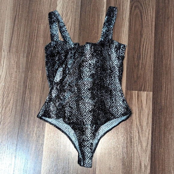 Ultra Flirt | Tops | 3snake Skin Bodysuit | Poshmark